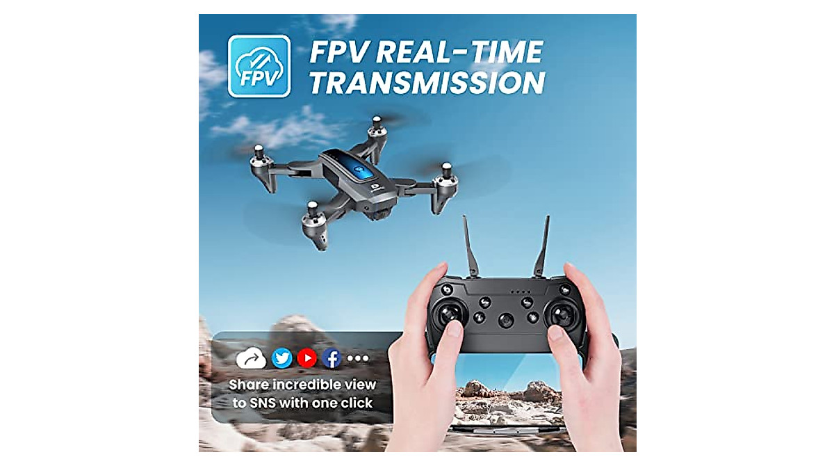 DEERC Drone: 2K HD FPV Camera, Easy for Kids & Adults