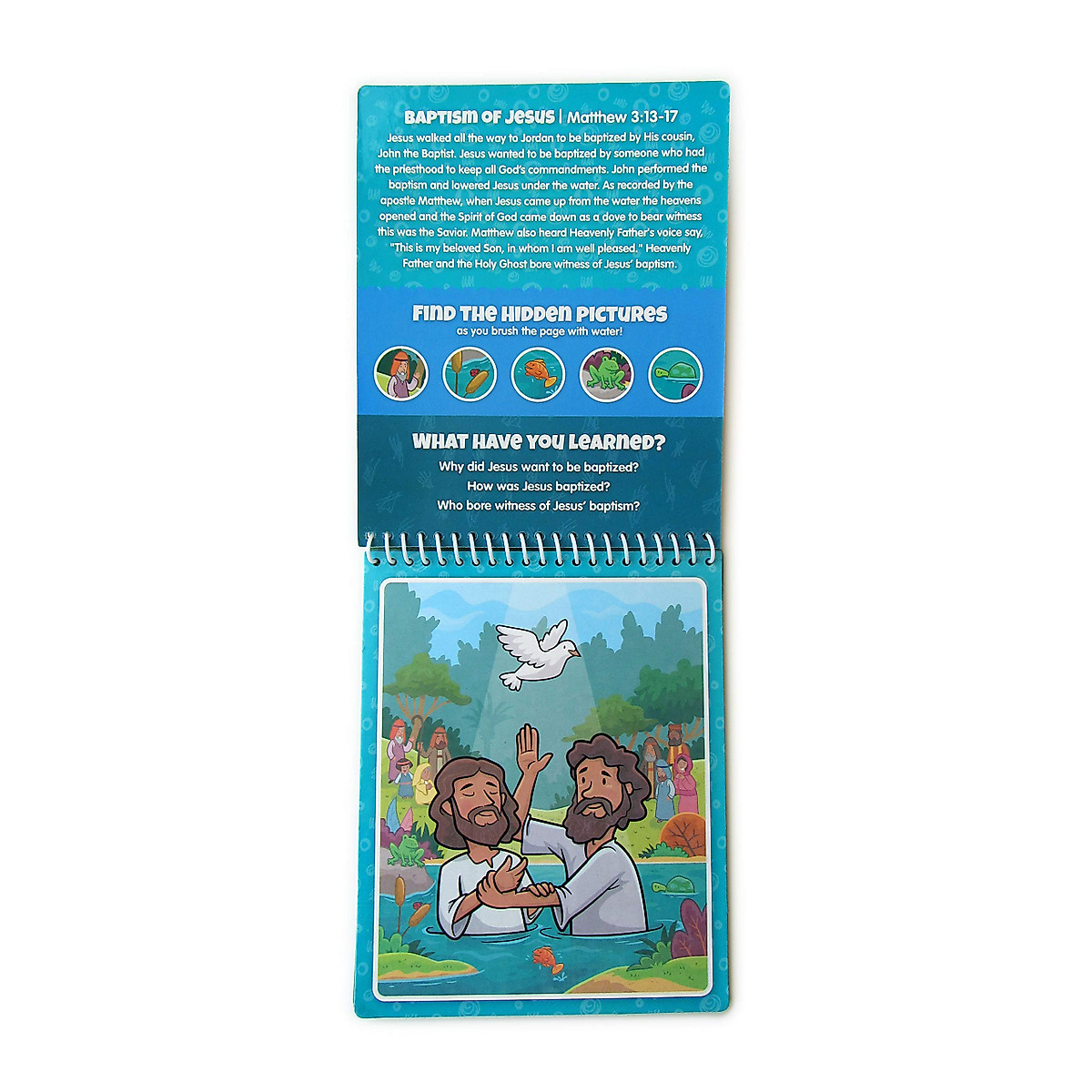 KangaToys Water Reveal Coloring Scripture Book for Kids Ages 3+. New Testament Bible Stories: Preschool, Elementary, Primary, Christian, Religion