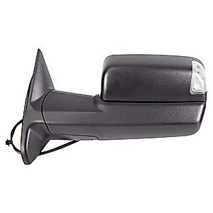 Trail Ridge Tow Mirror Power Folding Heated Signal Puddle Black Pair Set for Ram