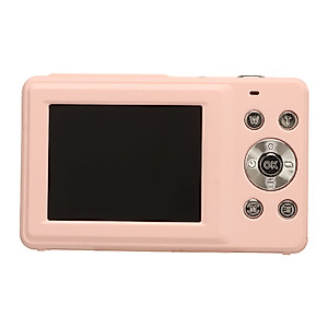 Pocket Digital Camera, 44MP 16X Zoom Autofocus Camera, Compact Portable Camera, 2.4 Inch IPS Display, Manually Focus for Travel, Wedding Ceremonies (Pink)