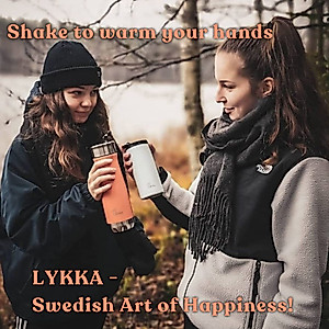 Lykka 21oz Smart Thermos: Shake-to-Heat & Cool, Hand Warmer, Spill-Proof Lid, Stainless Steel Insulated Tumbler