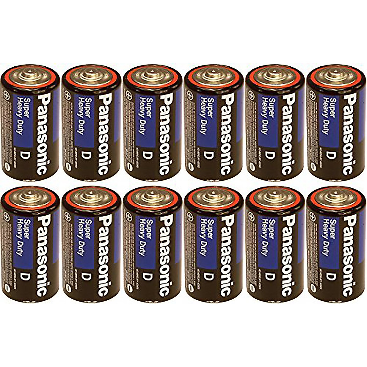 Panasonic Heavy Duty D Batteries X 12