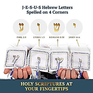 HalleluYAH Messianic Tallit Prayer Shawl 72"x 22" with Bag For Men & Women | Designed in Israel