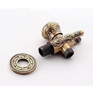 Toilet Bidet Kit with Hand Shower - Brass Handheld Bidet Sprayer - Toilet Shower Head with Hose Toilet Hand Shower Kit, for Personal Hygiene, Toilet Cleaning,A