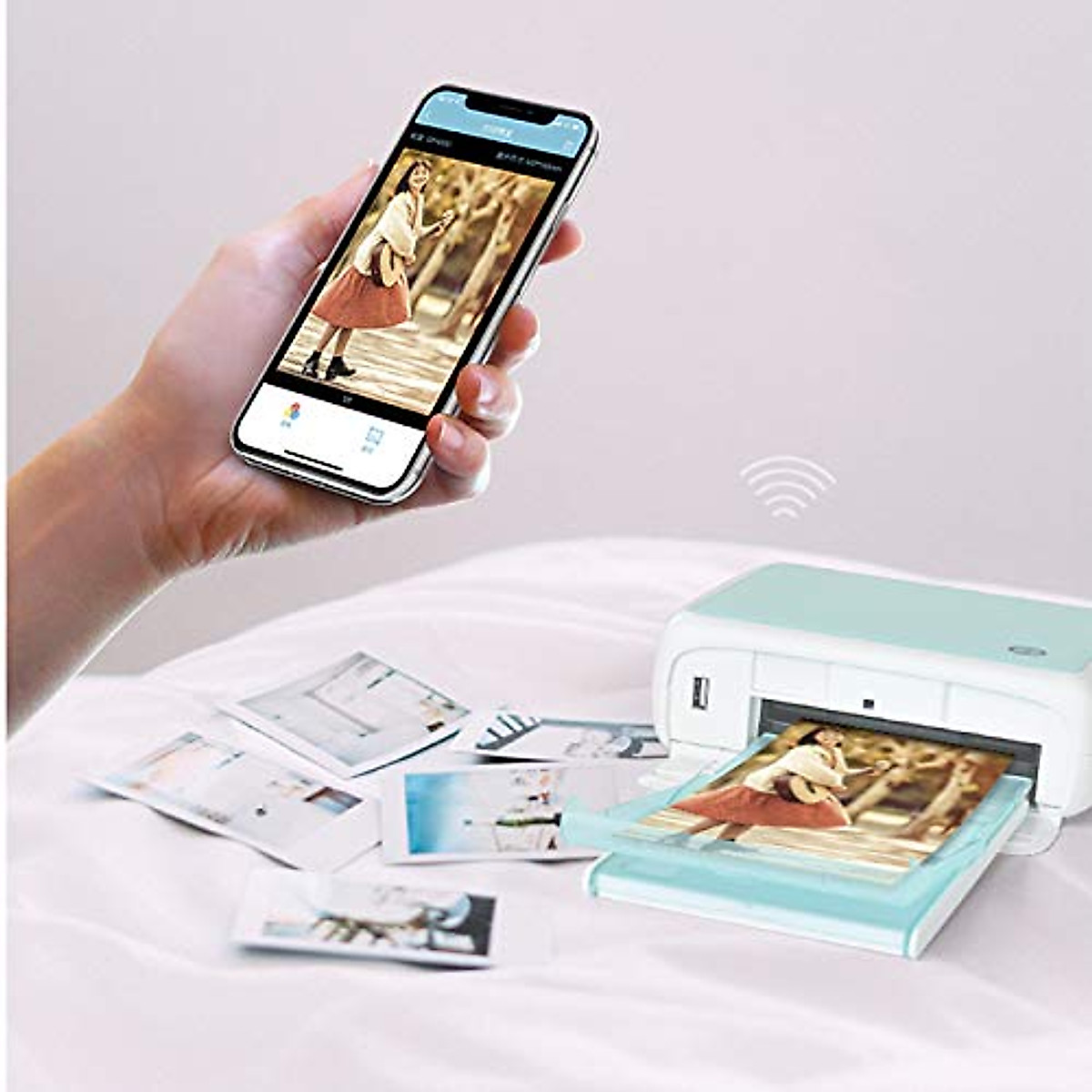 1 Piece Photo Instant Printer Pocket Printers Portable for Home Office from Your Phone Conveniently