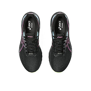 ASICS Women's GT-1000 12 GTX Shoes, 9.5, Black/HOT Pink