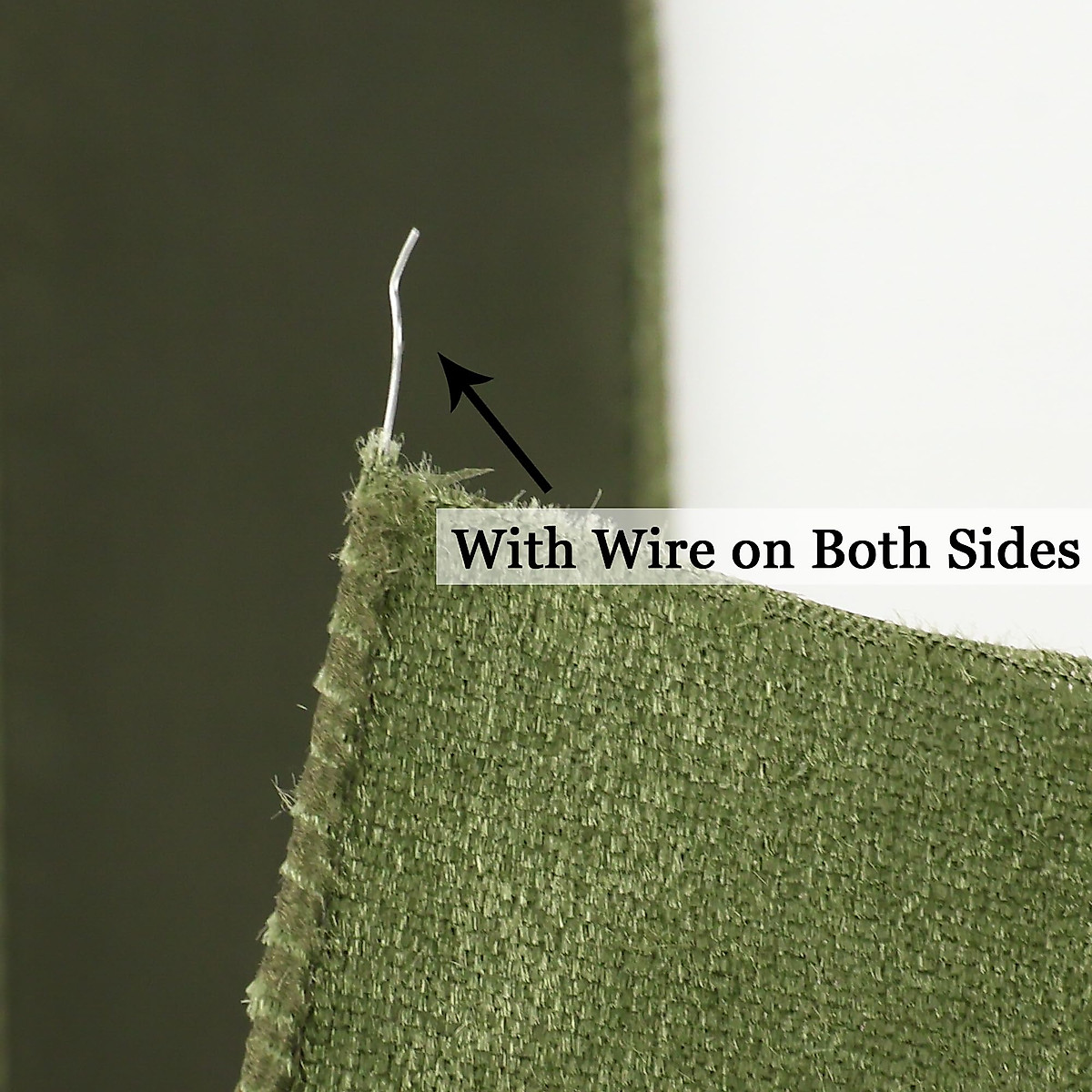 MEEDEE Moss Green Velvet Ribbon 1.5 Inch Green Velvet Wired Ribbon 25 Yards Crushed Velvet Ribbon Spool Velvet Christmas Ribbon Moss Green Ribbon for Christmas Tree, Wreaths Supplies, Christmas Bows