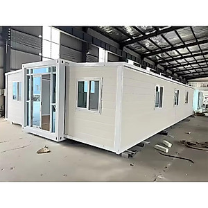 Folding Container House–2 Bedroom Modular Design with Kitchen, Perfect for Temporary Housing Solutions in Construction, Disaster Relief, and Recreational Areas