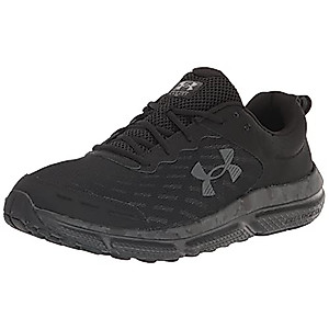 Under Armour Men's Charged Assert 10 Camo Running Shoe, (001) Black/Black/Pitch Gray, 11
