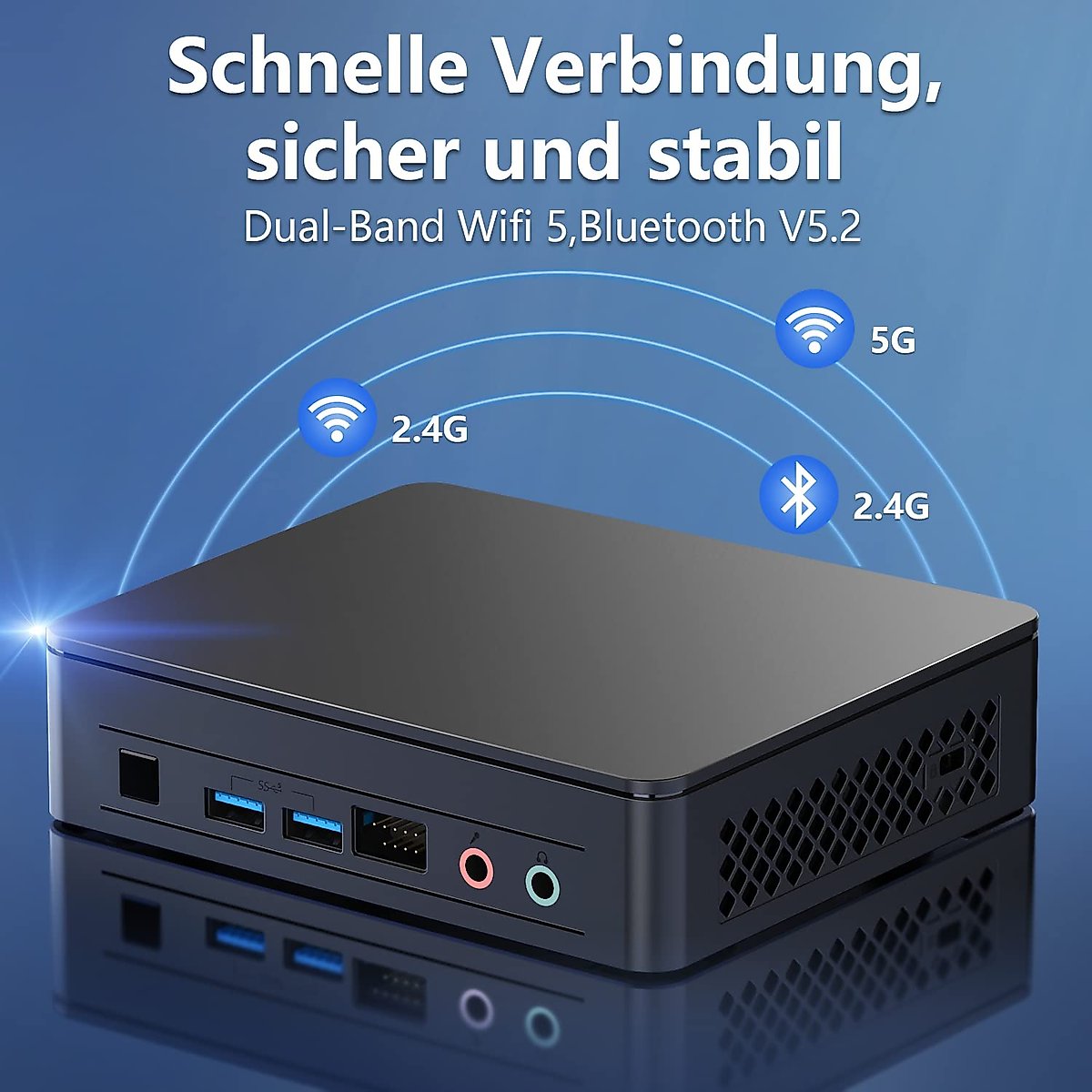 Intel NUC 11, NUC11ATKC4 Mini PC with Quad-Core Celeron N5105, Versatile Mini Computers 8GB DDR4 RAM & 256GB SSD - Support HDMI Dual 4K UHD/Bluetooth v5.2/Windows 11 Pro preinstalled