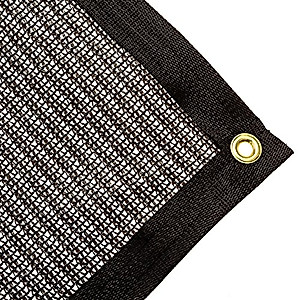Be Cool Solutions 70% Black Outdoor Sun Shade Canopy: UV Protection Shade Cloth| Lightweight, Easy Setup Mesh Canopy Cover with Grommets| Sturdy, Durable Shade Fabric for Garden, Patio & Porch 6'x12'