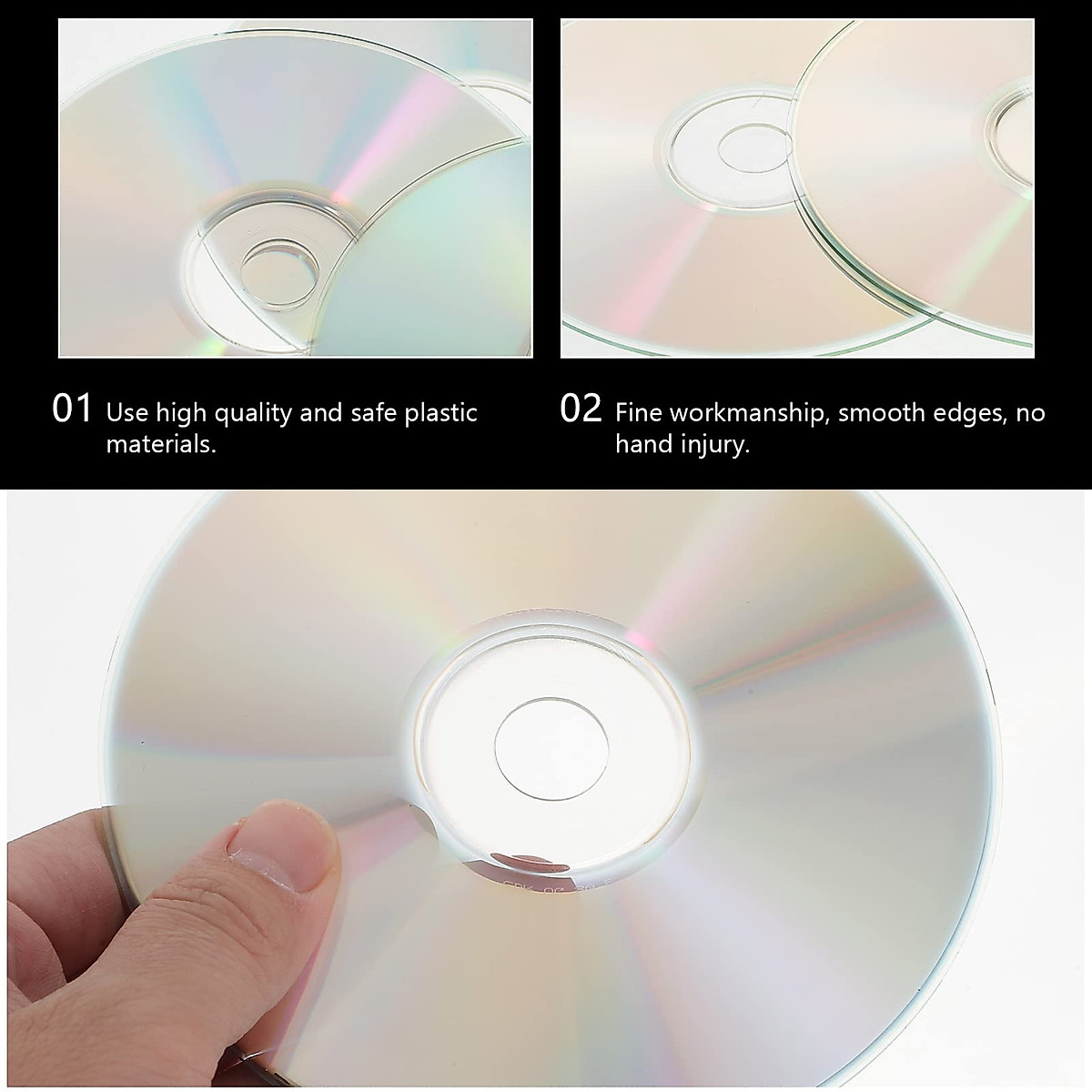 50Pcs Hand Decorated Discs handmade discs DIY Discarded Discs decorative DIY discs cd- r discs home decor Discs Craft blank recordable music rock plastic self made bird