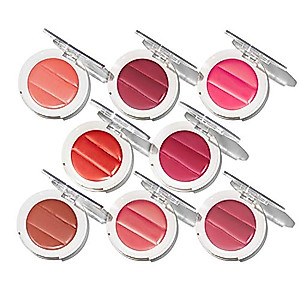 Undone Beauty Lip to Cheek Palette 3-in-1 Cream with Coconut Extract for Radiant, Dewy, Natural Glow - Blushing, Highlighting, & Tinting for Sheer to Opaque Color - Vegan & Cruelty Free - Flare
