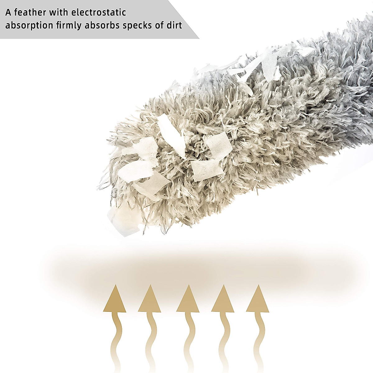 ZZ LAZYCOTTAGE Microfiber Duster with Extension Pole,Washable Bendable Head Ceiling Fan Duster,15-100 inch Wet or Dry Dust Collect Telescoping Dusters for Cleaning Ceiling Fan,High Ceiling,Furniture