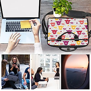 Halloween Ghosts Laptop Computer Bag Waterproof Shoulder Messenger Bag 13-15 inch Durable Laptop Tote Bag with Shoulder Strap Handle Lightweight Crossbody Briefcase