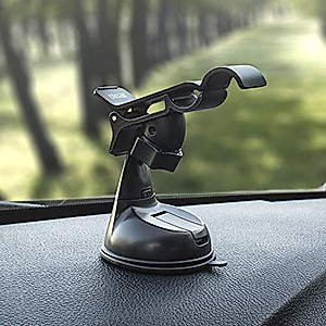 Olixar Windshield Phone Mount for Car - Easy to Use & Install Dock & Go - Very Sturdy Even on Bumpy Roads - Universal - Black
