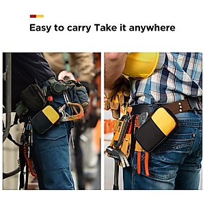 KingSung Zippered Soft Tool Carrying Case for Fluke 117/116/115/114/113 Digital Multimeter 62 Max and Many More, with Smooth Zipper and Thick Wrist Strap, Built-in Shock-Proof Cotton, Single-Layer