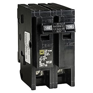 Square D by Schneider Electric HOM2100CP Homeline 100-Amp Two-Pole Circuit Breaker (Pack of 1)