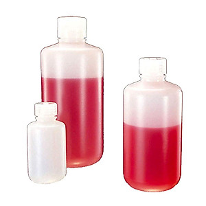 Nalgene 332189-0032 Wide-Mouth Sample Bottle, HDPE, Bulk Pack, 1000mL (32 ounce) (Case of 50)