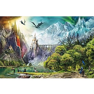 Ravensburger Reign of Dragons 3000-Piece Jigsaw Puzzle | Intricate Dragon-Themed Design | Premium Craftsmanship | Family-Friendly Fun | Ideal for Advanced Puzzlers