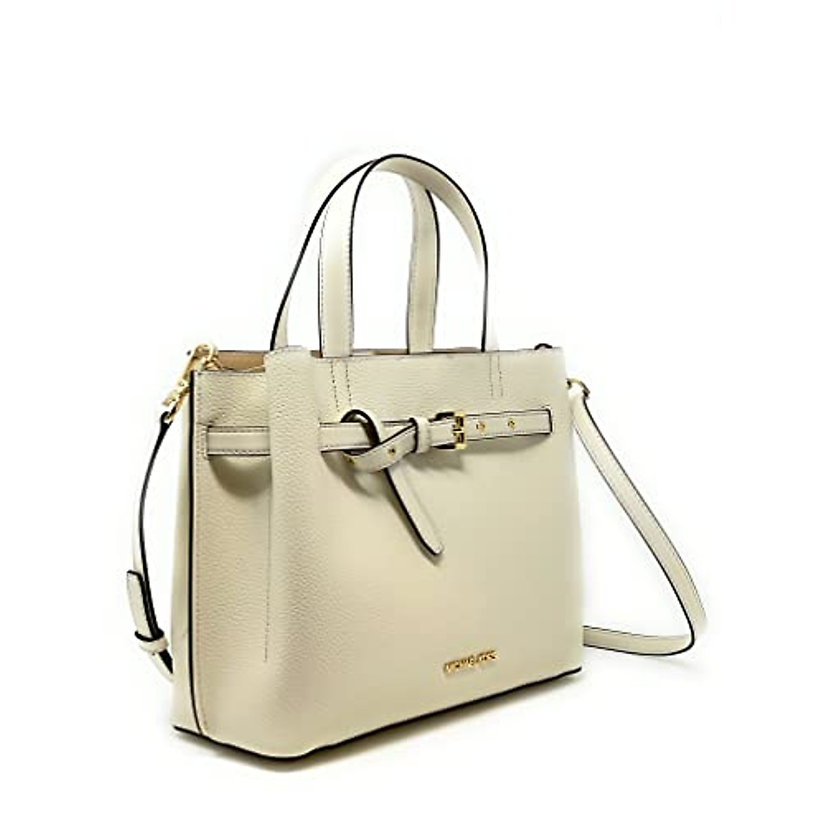 MICHAEL KORS EMILIA LARGE SATCHEL SHOULDER CROSSBODY BAG (CREAM)