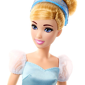 Mattel Disney Princess Toys, Cinderella Fashion Doll & Horse with Saddle, Brushable Mane & Tail & Styling Accessories, Inspired by the Movie