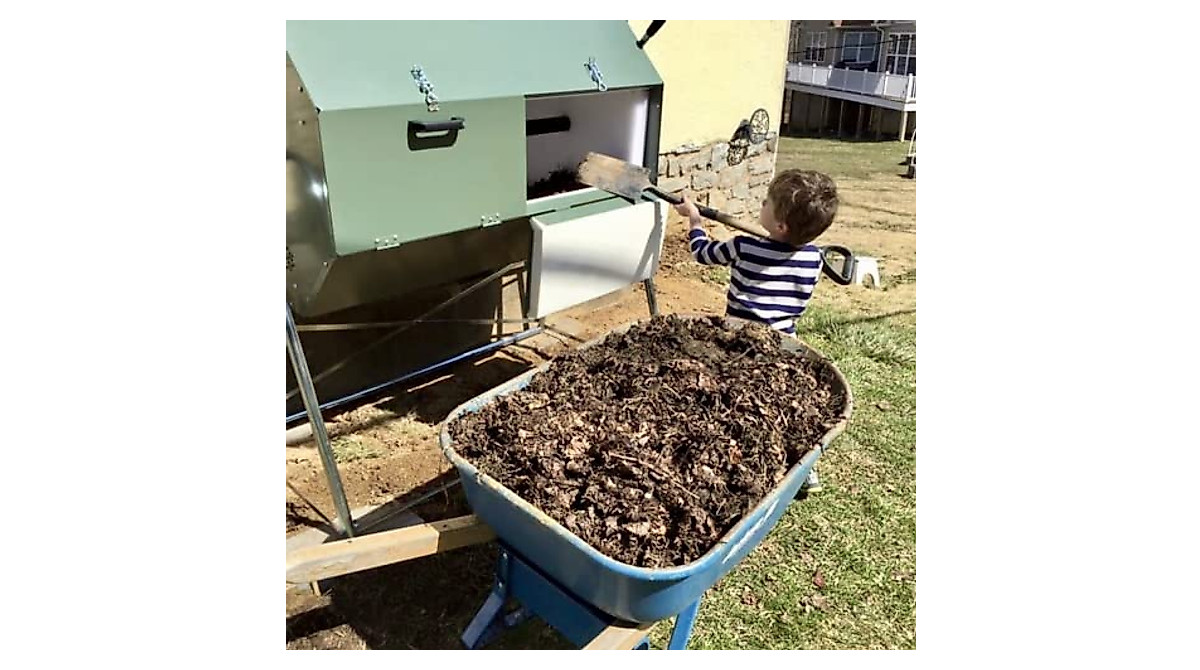 Jora Composter JK 270 - Large Dual Chamber Compost Tumbler for ...