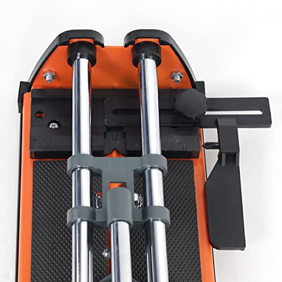 TILER 17 Inch Manual Tile Cutter, Professional Porcelain Ceramic Tile Cutter with Chrome Plated Solid Rails, Tungsten Carbide Cutting Wheel, Adjustable Fence Gauge, Anti-Skid Feet 8103E-2