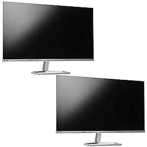 HP M27fq QHD Monitor 2 Pack - 2H4B5AA#ABA - Computer Monitor with 27-inch IPS Display (1440p) - Eye Safe & Color Accurate - AMD Freesync Technology - HDMI & VGA - Tilt Adjustment - Black