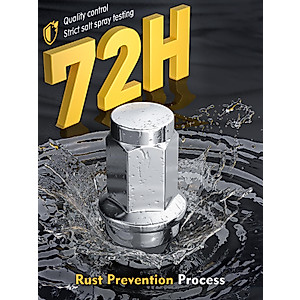 MIKKUPPA M14x2.0 Lug Nuts - Replacement for 2003-2014 Ford F150 Expedition Lincoln Navigator Factory Wheels - 24pcs 13/16 Hex 2 Inch Chrome OEM Factory Style Large Acorn Seat Lug Nuts
