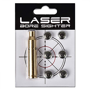 MidTen Bore Sight Cal Red Dot Boresighter for 223 5.56mm Rem Gauge with Two Sets of Batteries