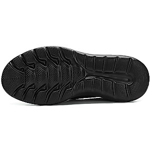 JINDELI Walking Shoes for Women Slip on Sneakers mesh Breathable Comfort Casual Walk Shoe Black Size 9.5