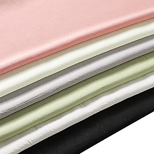 100% Polyester Fabric for Sewing Imitation Silk Acetate Fabric Premium Polyester Fabric Crepe Fabric Double Sided Satin 36"X59.06" Breathable Fabric for Sewing DIY Patchwork Pre-Cut Silky Fabric No Fading Multiple Color Crepe De Chine (1yard, 14-green)