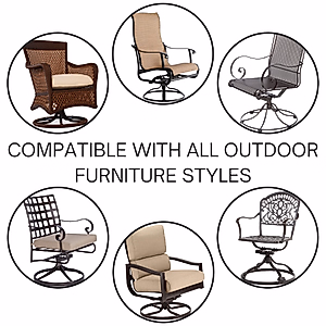 Project Patio - Rocker Spring Plate 3 Inch x 5 Inch, Universal Fiberglass Replacement Part for Swivel Rocking Chair, Outdoor Furniture Repair - 2 Pack