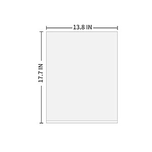 350 Count- X-Large Heavy Duty Plastic Produce Bag On A Roll, 13.8"x17.7", BPA-Free, Clear, Food Grade, Fruits, Vegetables, Bread & More