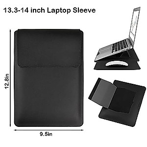CREATOR Laptop Sleeve Case with Mouse Pad & Foldable Stand Laptop Carrying Case Compatible with MacBook Pro 14 inch 2023-2021 A2779 M2 A2442 M1