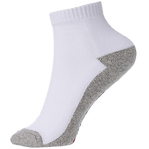 Alpine Swiss Mens 8 Pack Cotton Ankle Socks Athletic Performance Cushioned Socks Shoe Size 6-12 WHT