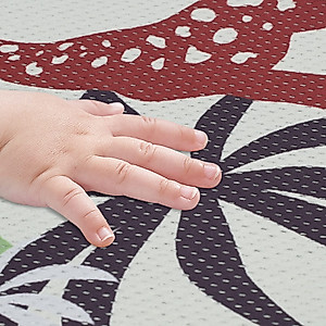 Bebamour Baby Stroller Liner Seat Pad Mat with Breathable 3D Mesh Stroller Liner Insert Car Seat Liner Cover (White Forest)