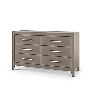 Child Craft Kieran 6 Drawer Double Dresser, Crescent Gray