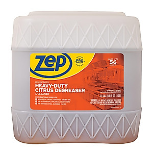 Zep Heavy-Duty Citrus Degreaser Cleaner Concentrate - 3.5 Gallon (1 Unit) ZUCIT3G - Restaurant Grade Degreaser and Cleaner Removes Oil, Grease, Adhesive, and Kitchen Soil on Stovetops, Appliances,