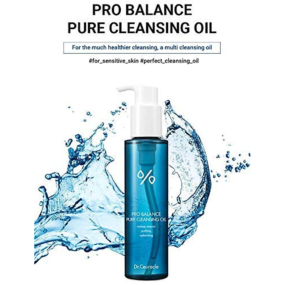 Dr.Ceuracle Pro Balance Deep Cleansing OilㅣSunflower Seed Oil 44%ㅣDaily Remover for Makeup, Blackhead MeltingㅣSkin Balancing Cleanser for All Skin Types 5.24 fl oz.