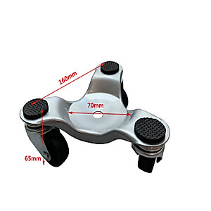 4 pcs 3Wheel Mover’ s Dolly,Steel tri-Dolly,300 lbs Load Capacity，for Mobile Furniture and Appliances