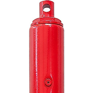 Yellow Jacket AS30808 Hydraulic Long Ram Jack with Double Piston Pump and Clevis Base (Fits: Garage/Shop Cranes, Engine Hoists, and More): 8 Ton (16,000 lb) Capacity, Red