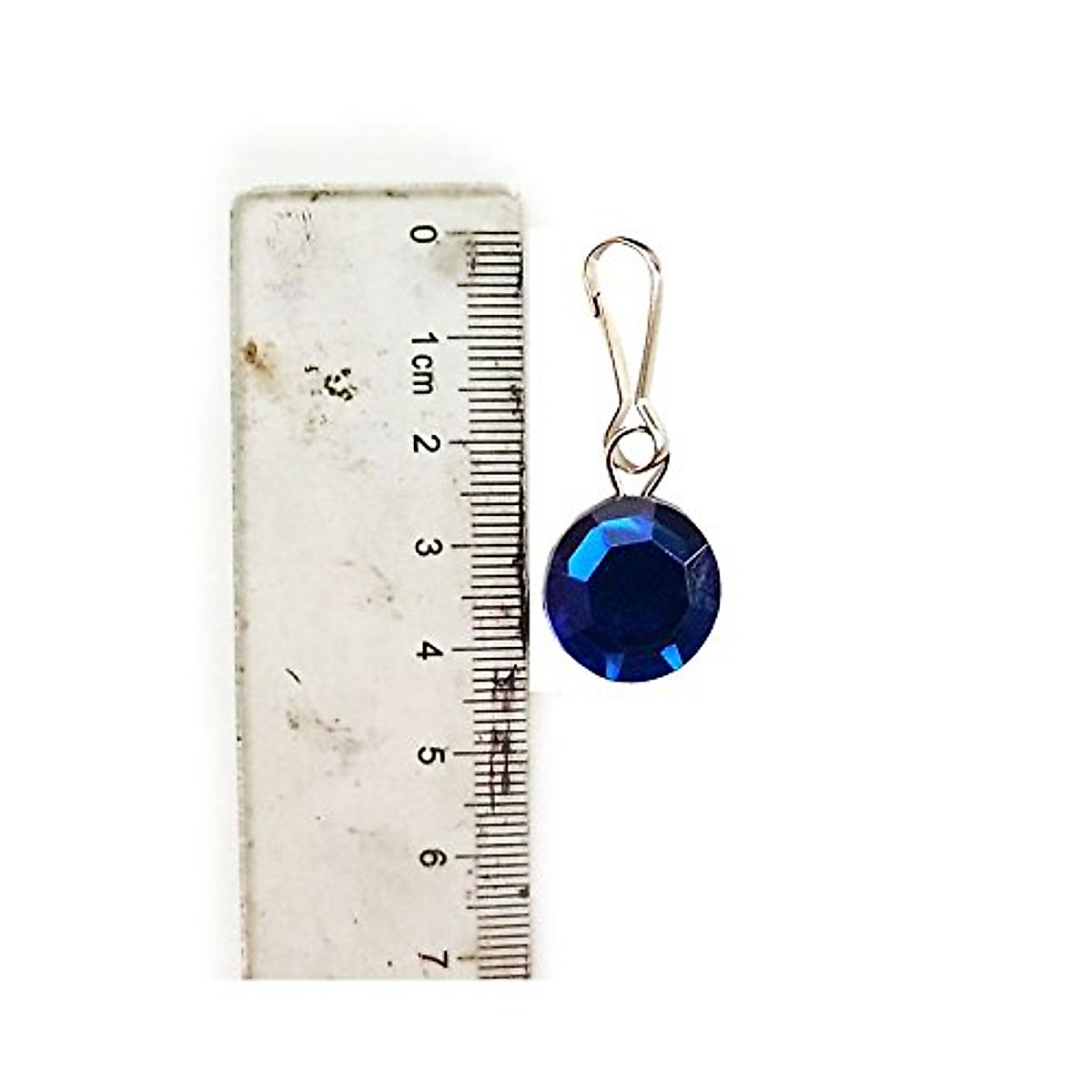 6 pcs Crystal Flowers Zipper Pull Charms for Jacket Backpack Bag Pendant