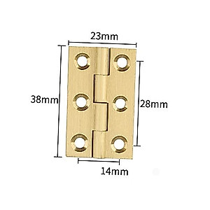 Housoutil 12 PCS Heavy Duty Hinges Door Hinges Spring Hinge Cabinet Hinges Brass Hinges Bearing Cabinet Hinge Hinges for Door Interior Hinges Wooden Box Silent Door Jewelry Box Copper Door