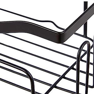 ATNKYOU Bathroom Shelf Adhesive Floating Shelf with Hooks Stainless Steel Shower Caddy 1 Tier Storage Organizer Rack Wall Mount No Drilling for Bathroom Kitchen Toilet Living Room