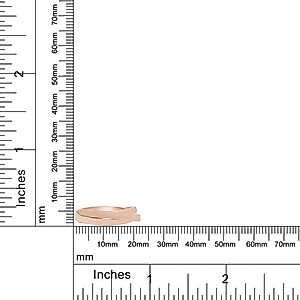 AFFY Triple Interlocked Crossover Statement Ring In 14k Rose Gold Plated 925 Sterling Silver Gift For Her Size -4