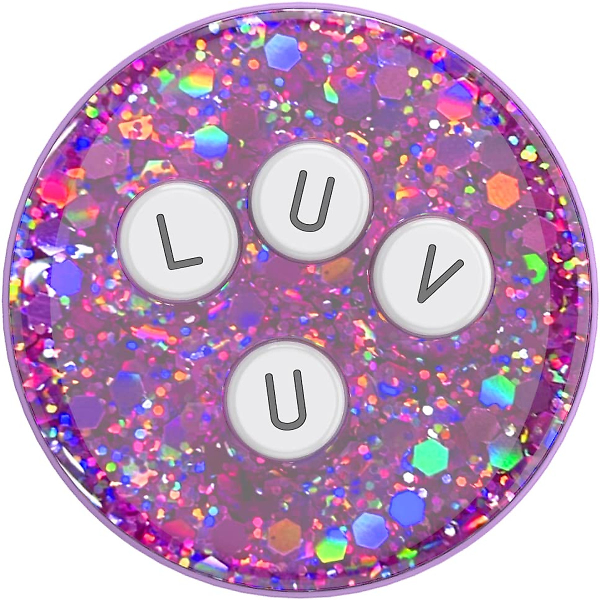 ​​​​PopSockets Phone Grip with Expanding Kickstand, Graphic PopGrip - Alphabet Soup LUV