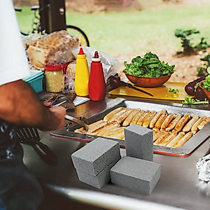 Magic Blackstone Griddle Scraper，4 Pack Gray Stone Cleaning Block Clean Brick for Grill, Removing Stains BBQ，Pool, Racks, Baking Steel, Oven, Flat Top Cookers, Utensils, Exfoliation Dead Skin, Toilet