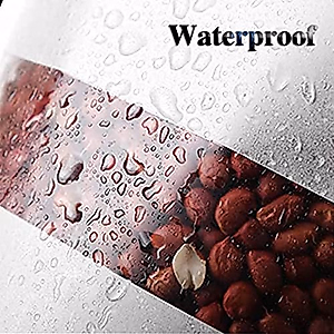 100 Pcs Resealable Bags, Stand-up Food Storage Bags with Clear Window, Sealable Zip Lock Self Sealing Bags for Packaging Products (White 4 x 6 In)